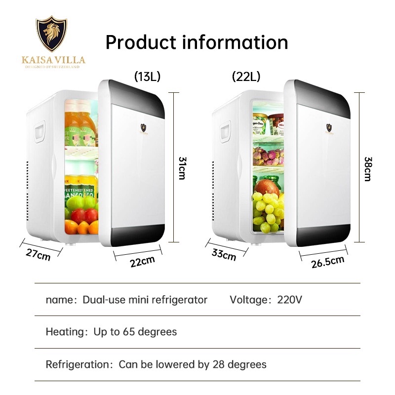 Kaisa Villa mini refrigerator for room Small refrigerator with freezer ...