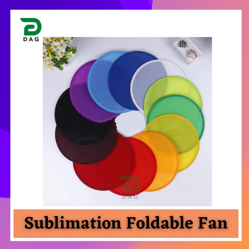 (White/ Light Pink/ Dark Pink) Sublimation Foldable Fan [100PCS ...