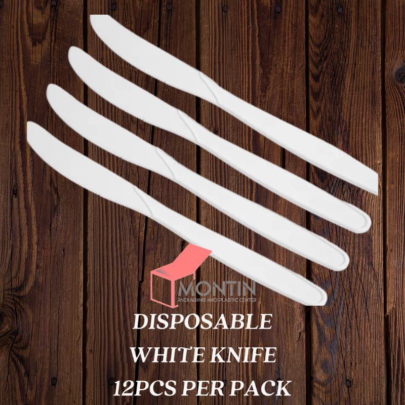 Disposable White Knife (12pcs per pack) | Shopee Philippines