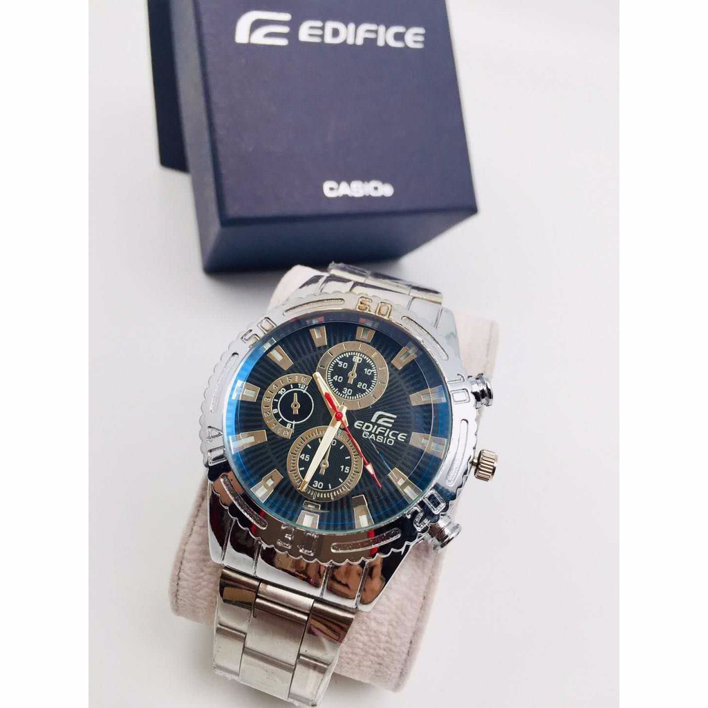 【JOYO】EDIFICE CASIO Stainless Steel High Quality For Men’s Big Size No ...