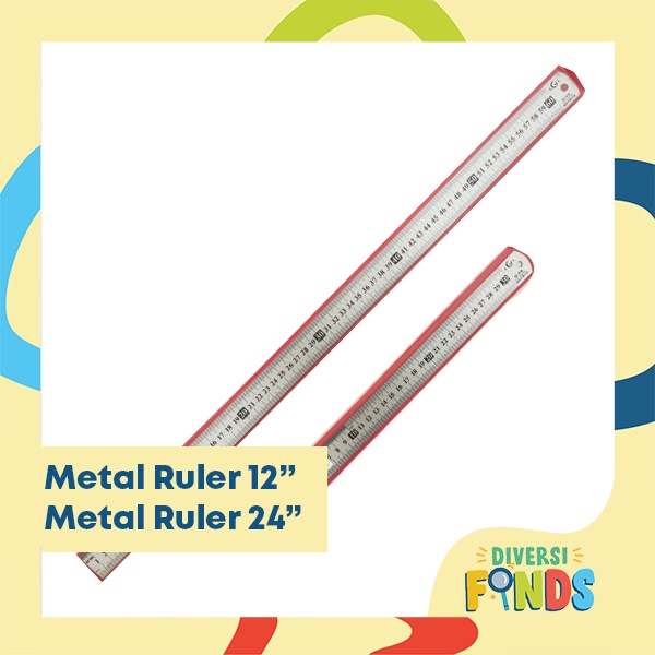Metal Ruler - 12" and 24" long | Shopee Philippines
