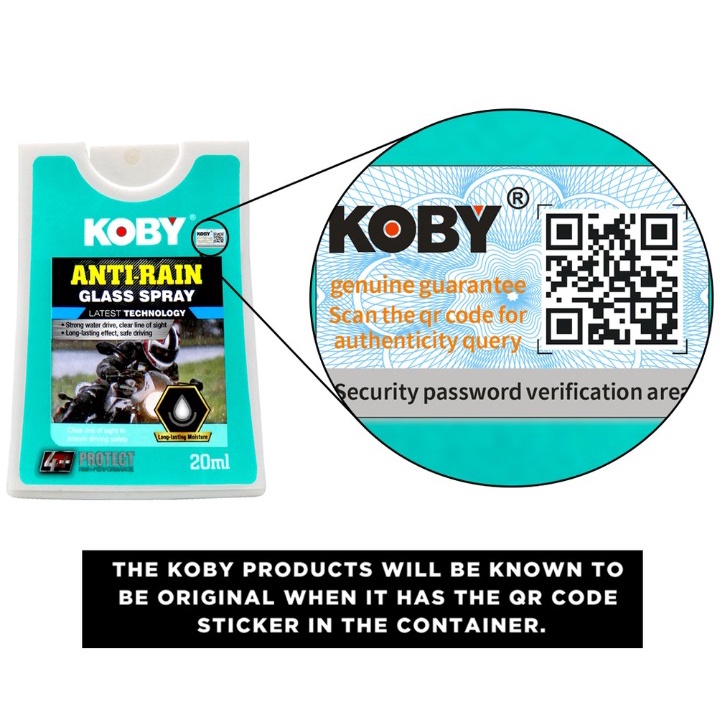 KOBY Care Products - Anti Rain Glass Spray | Shopee Philippines