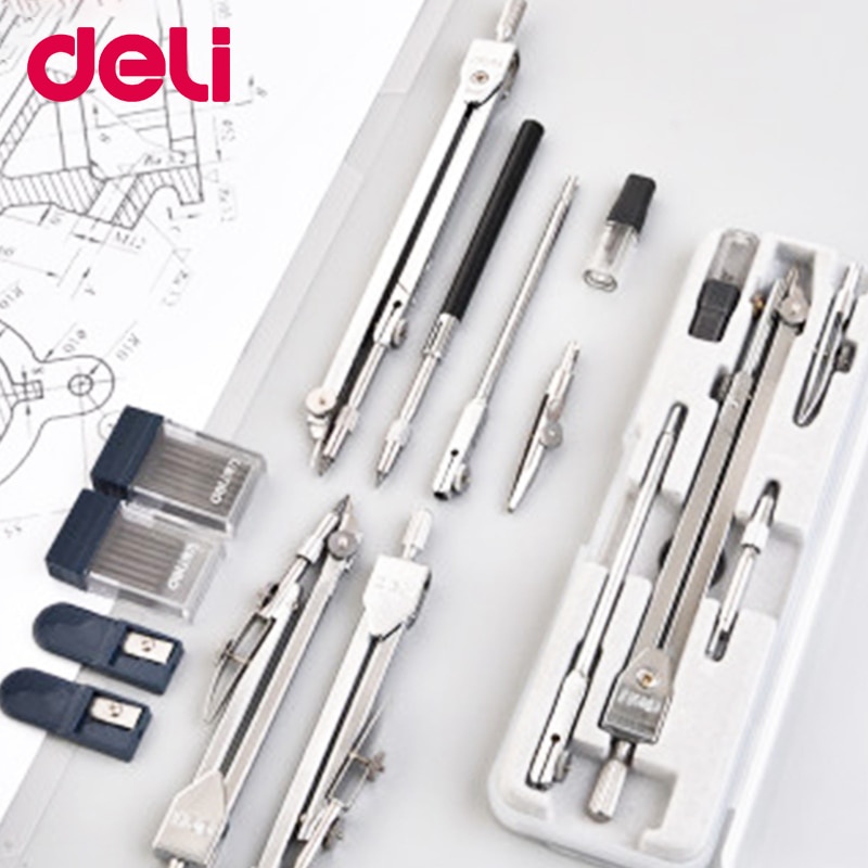 Angel Mark Deli Compasses Stainless Steel Drafting Drawing Compass Tool ...