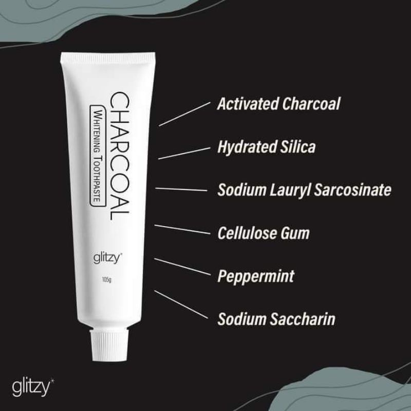 CHARCOAL Whitening toothpaste by Glitzy Ph with FREEBIE | Shopee ...