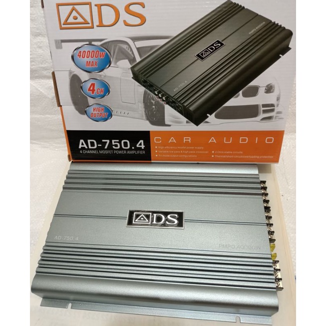 Car power amplifier 4 channels ads ad-750.4 mosfet | Shopee Philippines