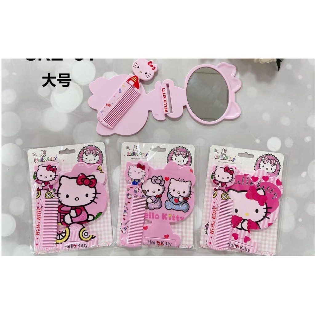 KF 2in1 Set Hello Kitty Comb with Make Up Mirror(random color) | Shopee ...
