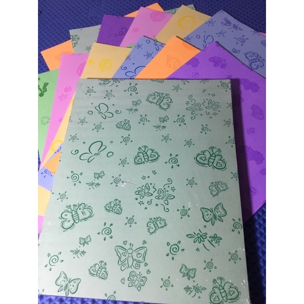 PRINTED COLORED PAPER 6pcs per pack | Shopee Philippines