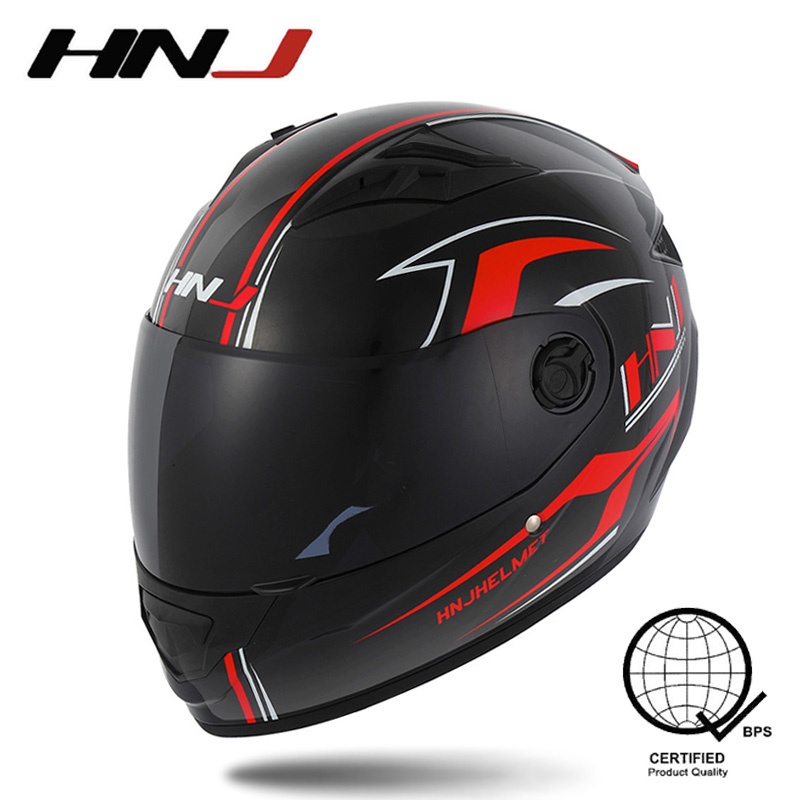 HNJ 855# Men's Full Face Motorcycle Helmet Single Visor Women's ...