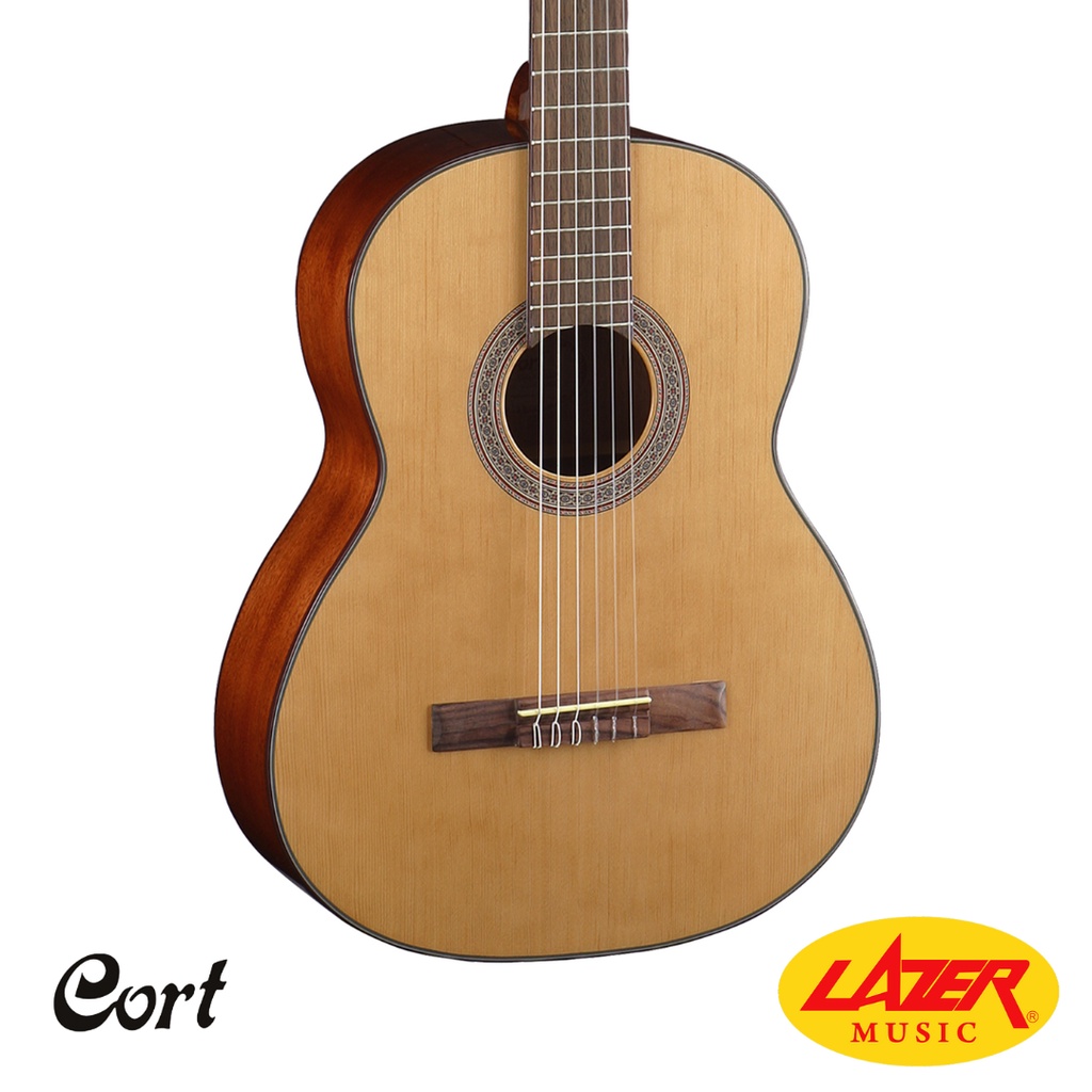 Cort AC200 Solid Spruce Top Nylon String Classical Guitar With Bag ...