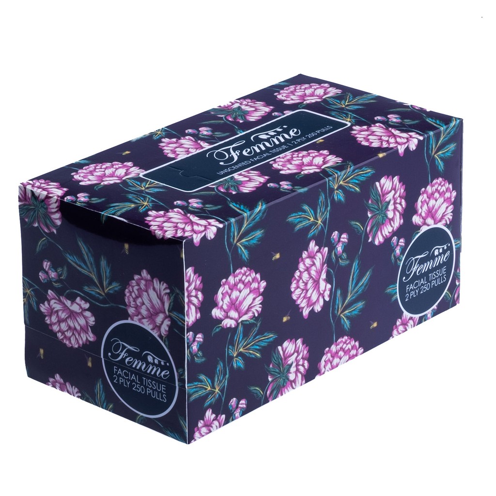 Femme Facial Tissue Largebox 2Ply 250 Pulls | Shopee Philippines