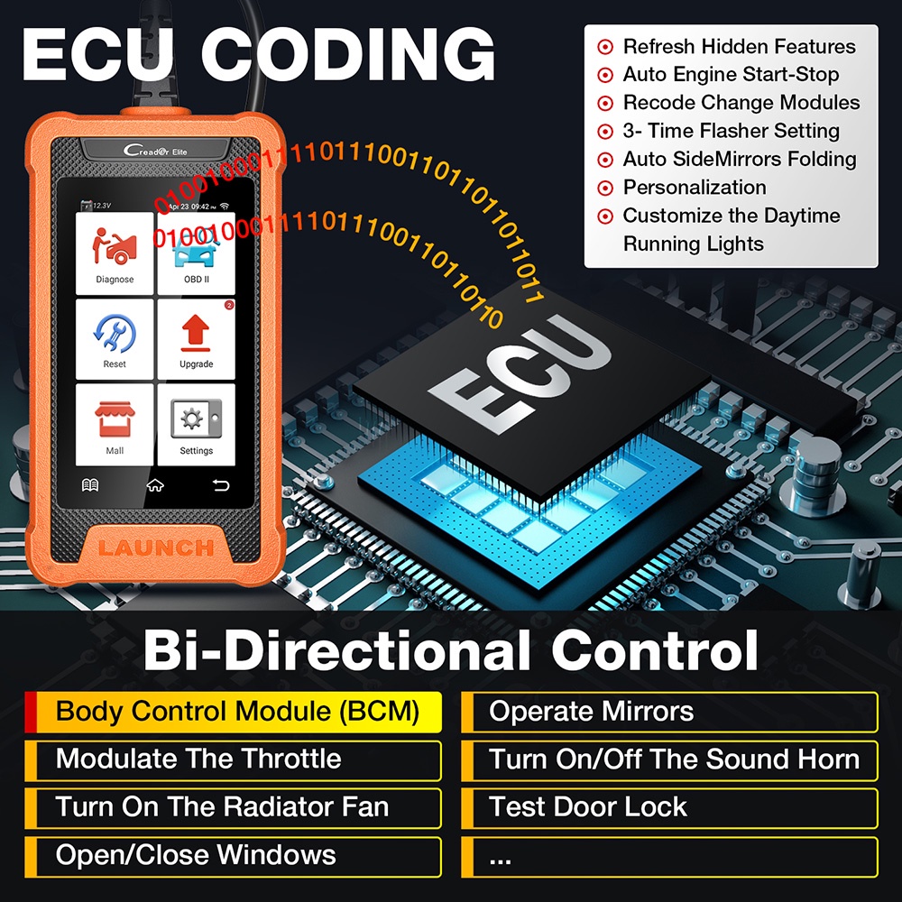 LAUNCH X431 Elite Full System Full Function for Benz Auto OBD OBD2 ...