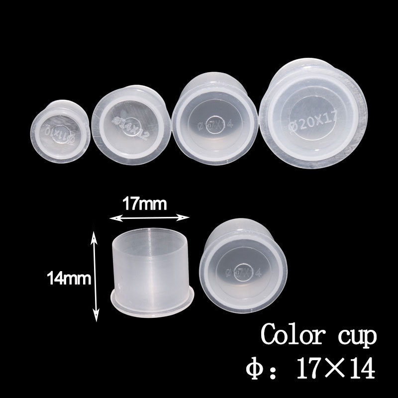 100/50pcs Disposable Microblading Steady Plastic Tattoo Ink Cups 4 ...