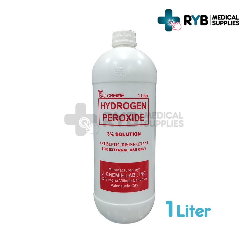 J.CHEMIE Hydrogen Peroxide 3% (500ml & 1Liter Checkout) Agua Oxinada ...