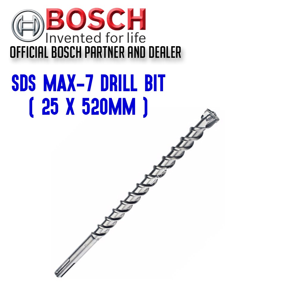 Bosch SDS-Max 7 Drill Bit ( 25 x 520mm ) ( 2 608 586 778 ) | Shopee ...