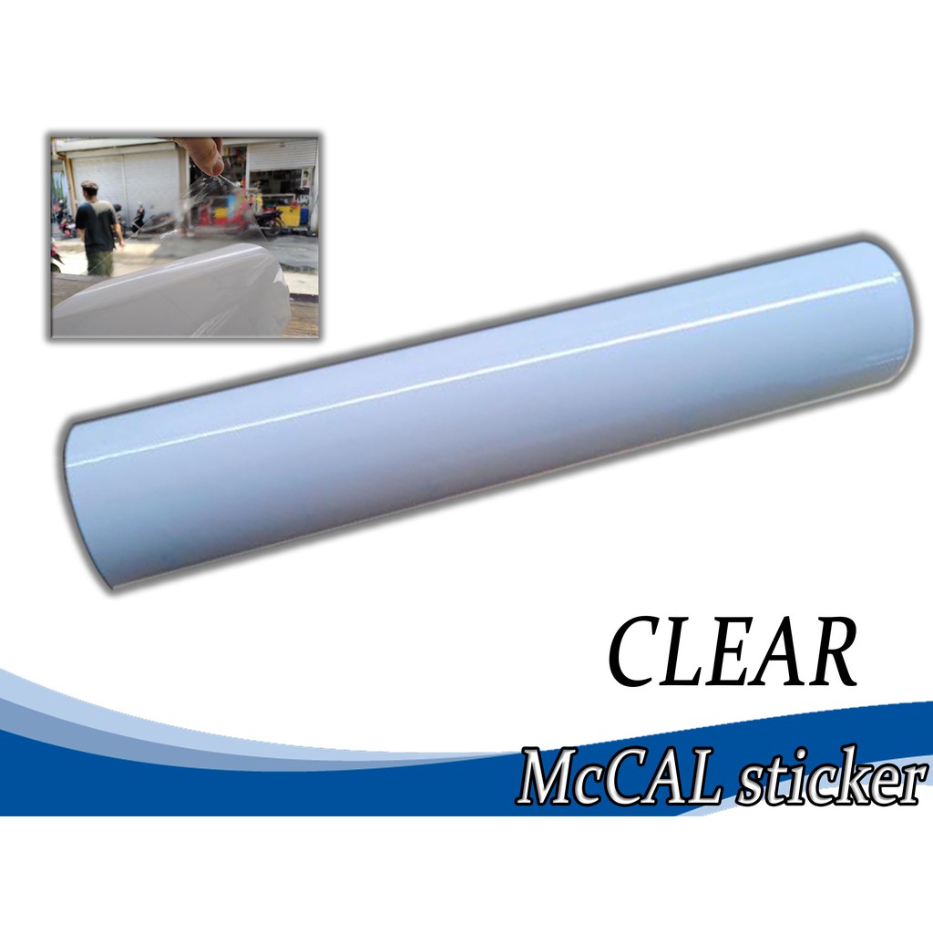 McCal transparent Vinyl Stickers Decal Clear and Black (up to 164ft ...