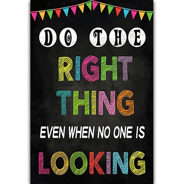 Classroom Rules Wall Poster Kid Growth Mindset Sticker Waterproof ...