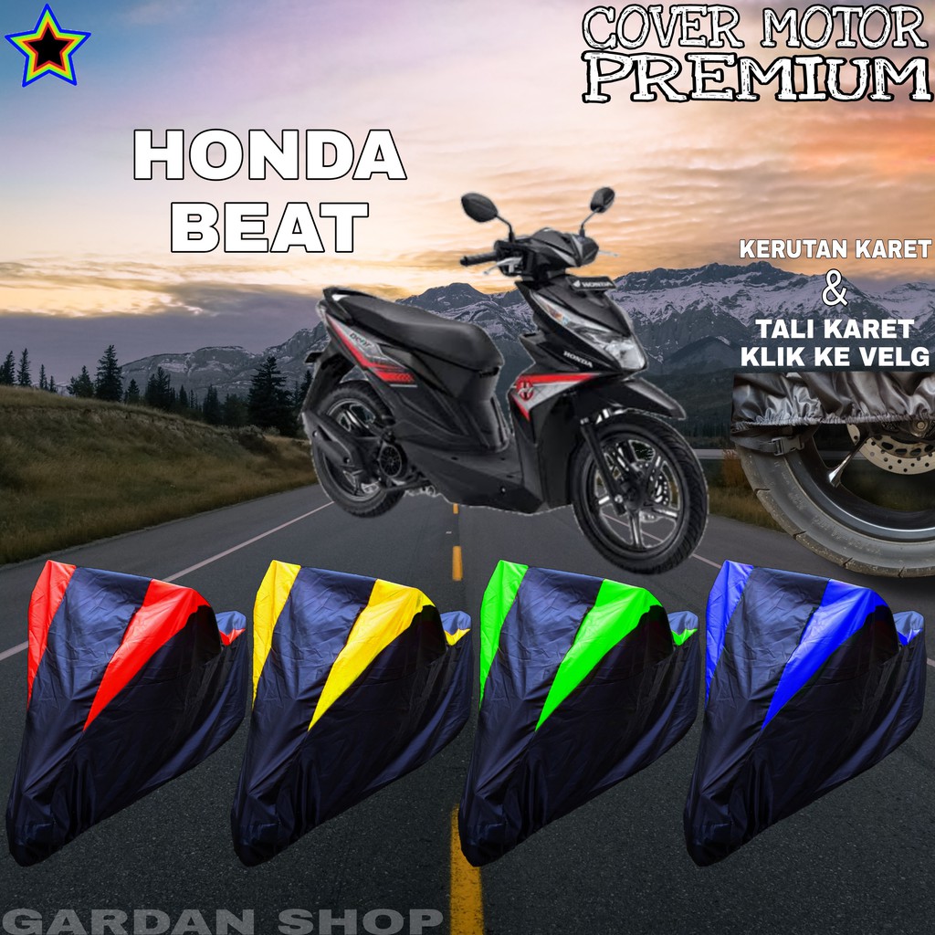 HONDA BEAT Black Motorcycle Cover COMBINATION PREMIUM Beat Body Cover ...