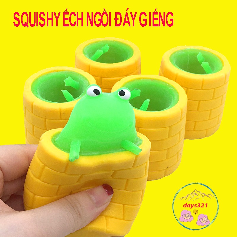 FROG SITTING ON THE BOTTOM Squishy Mochi, soft, smooth, cute, realistic ...