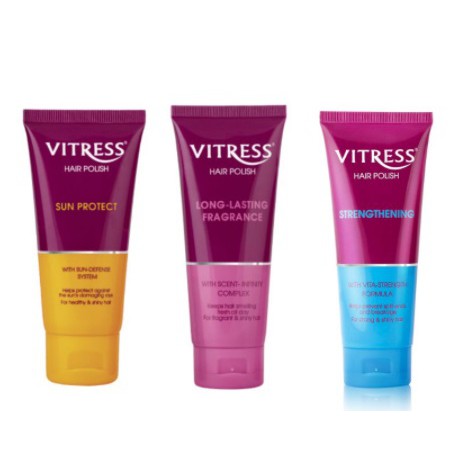 VITRESS HAIR POLISH 50ML/100ML STRENGTHENING, LONG LAST & SUN PROTECT ...
