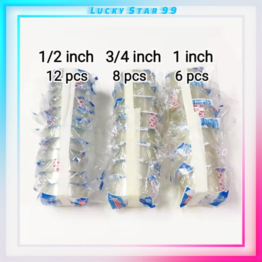Armak Stationery Tape Small Core Clear Adhesive Tape sold per pack ...