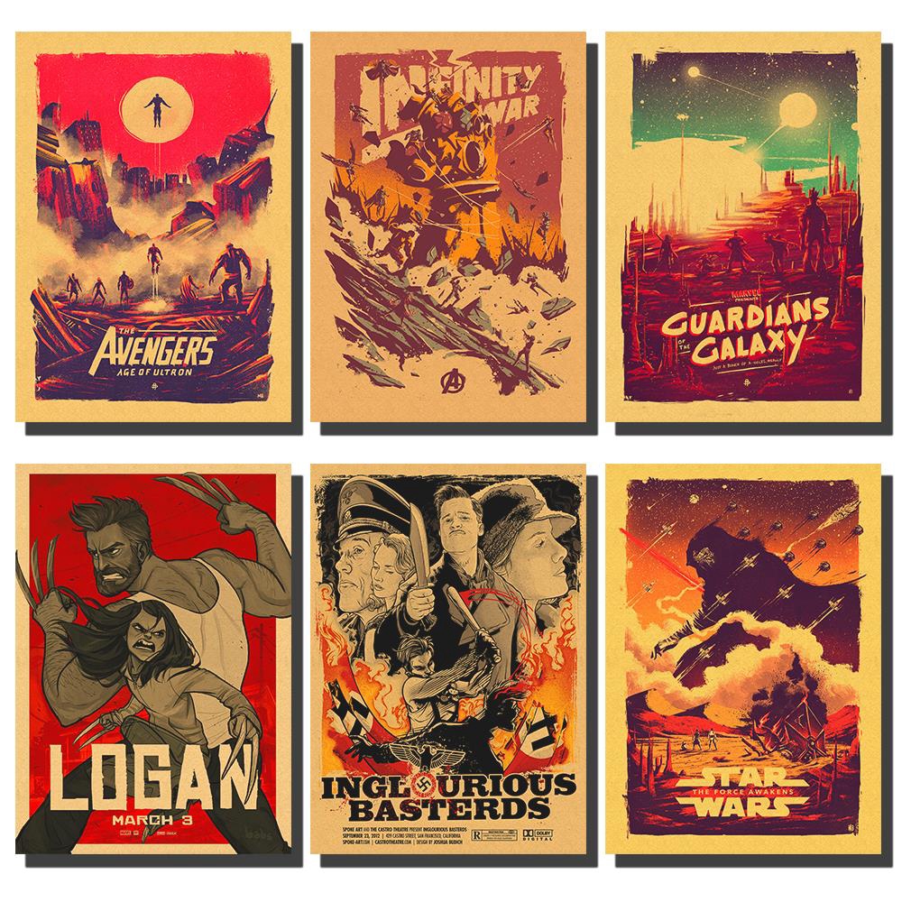 Marvel Comics Movie Poster / Retro Poster / Avengers Poster / Star Wars ...