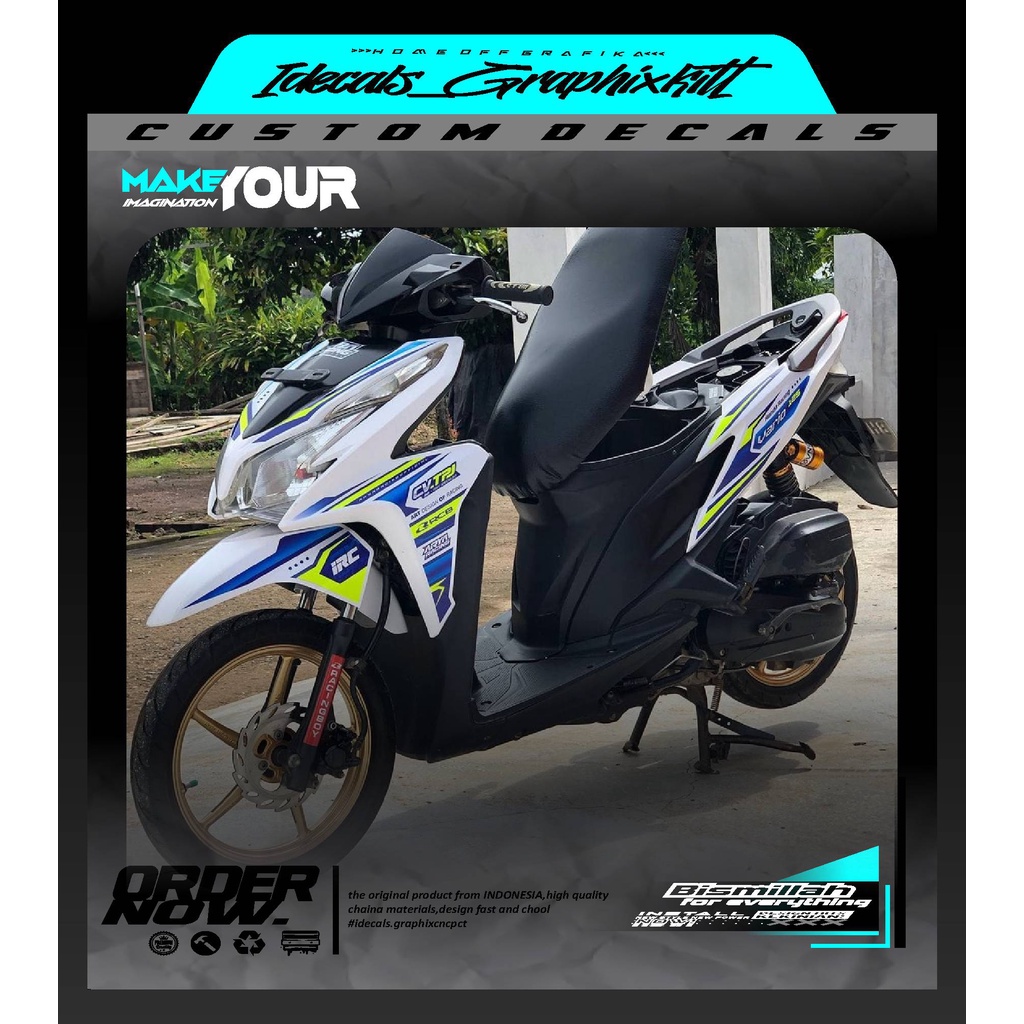 00276 sticker decals fullbody honda vario custom Free racing Theme ...
