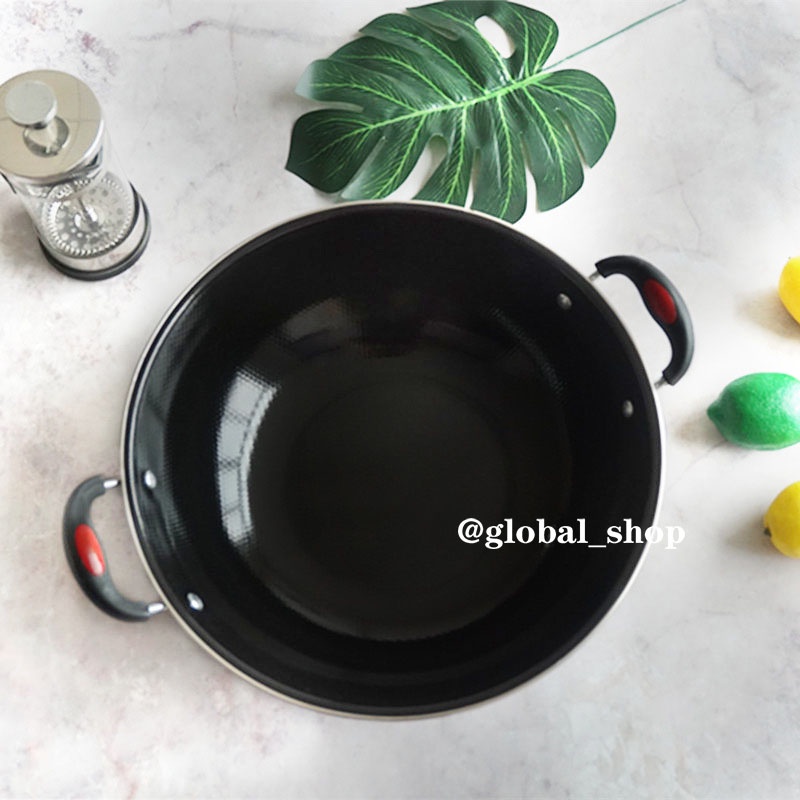 Kawali Non stick Frying Pan Cooking Pans Cookware Wok C-07 | Shopee ...