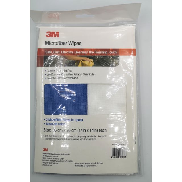 3M Microfiber Wipes (Blue and White)- 7032 | Shopee Philippines
