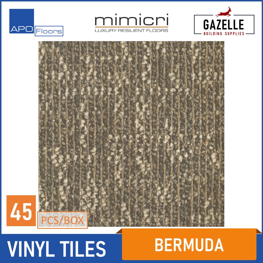 Apo Floor Vinyl Tiles Mimicri Wood, Carpet, and Stone Series 1.3mm ...