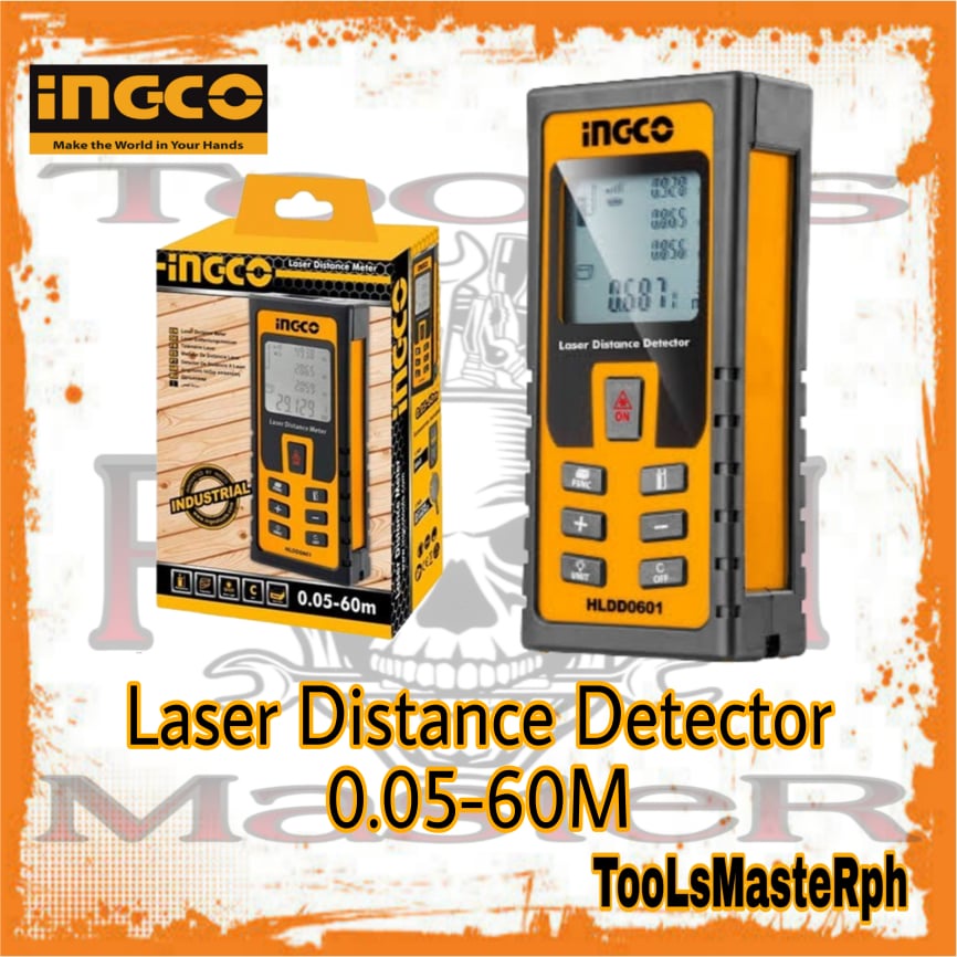 INGCO Laser Meter Distance Detector 0.05-60m (HLDD0601) | Shopee ...