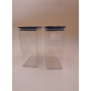 Canister/ Acrylic Powder Container for 0.5kg 1kg 2kg 、Air Tight for ...