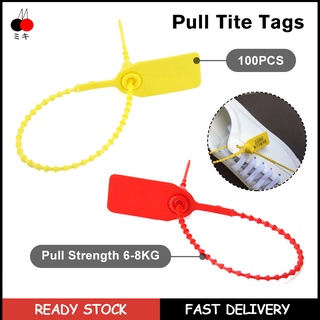 100PCS Security Seal Tag Disposable Self-Locking Security Seal Cable ...