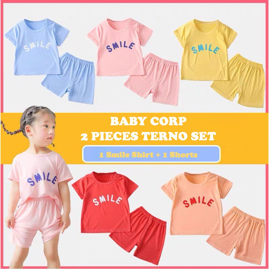 Baby Steps Terno for Kids Baby Boys Girls Infant Kids Clothes Terno 2 ...