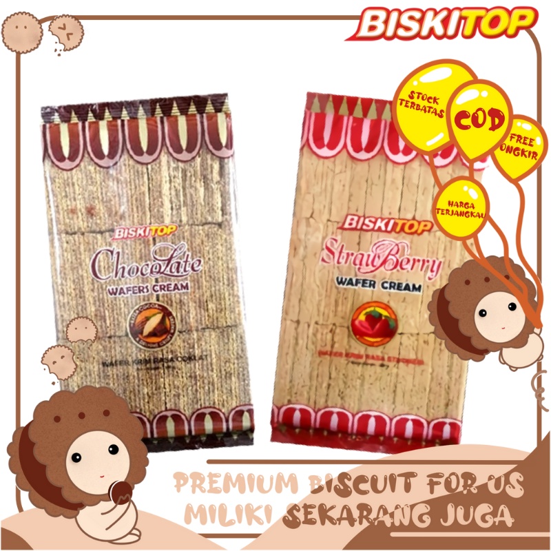 Biskitop - WAFER CREAM 12 300gr Biscuits For Adult Children Delicious ...
