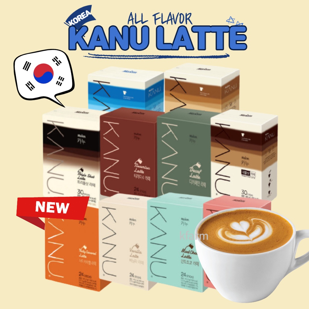 Maxim KANU Latte / Double Shot Instant Coffee - 30Sticks | Shopee ...