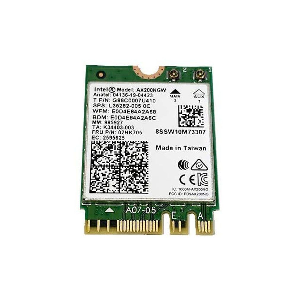 Intel Wi-Fi 6 AX200NGW M.2 2230 Bluetooth 5.1 WiFi Adapter (Bulk ...