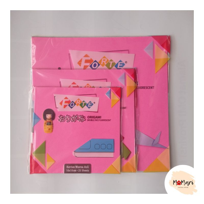Origami COLOR Paper FORTE FULL COLOR Behind Behind 25 Sheets | Shopee ...