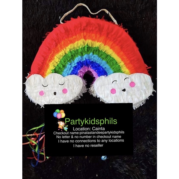 Rainbow Pinata - 15 inch - normal size | Shopee Philippines