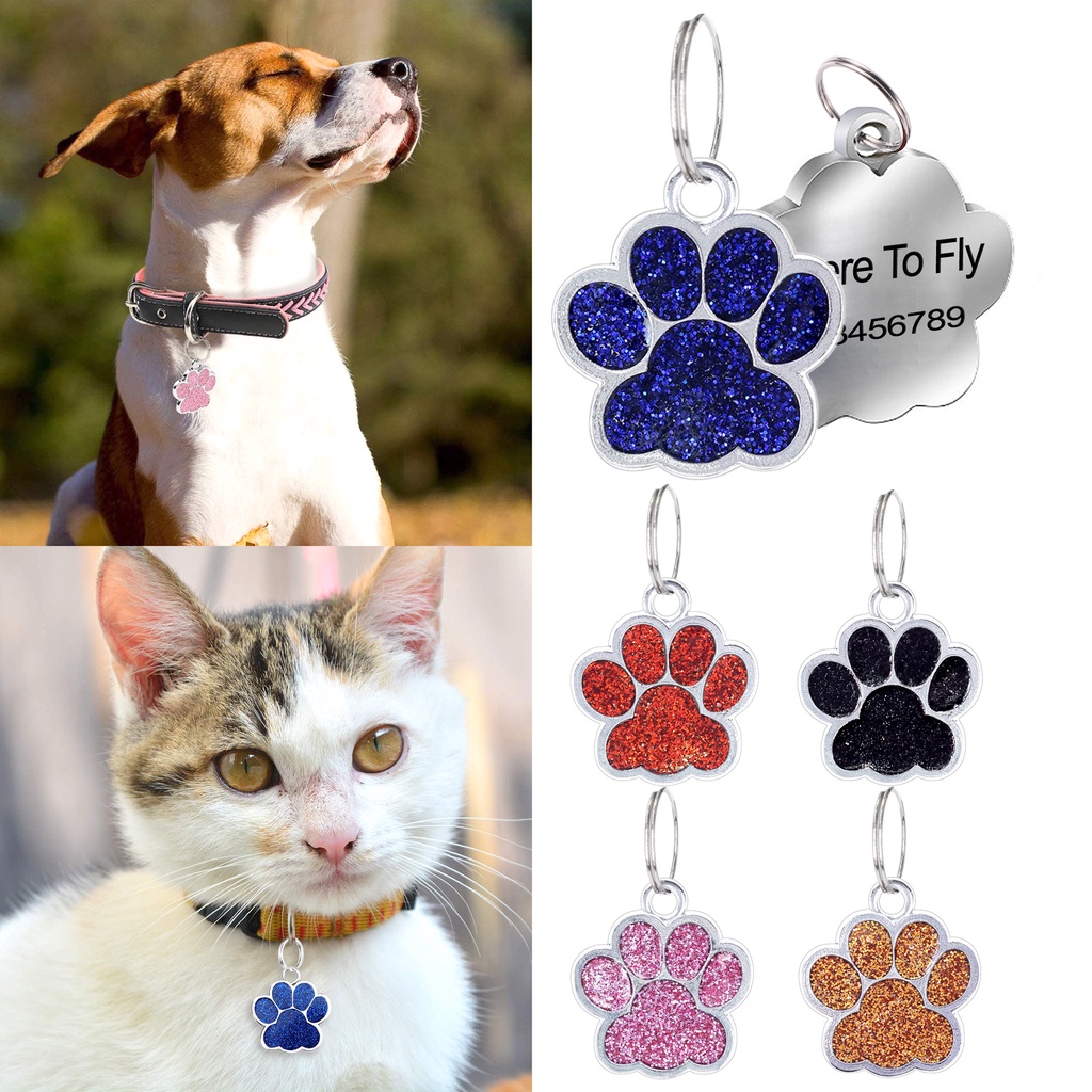 Personalized Dog Cat Tags DIY Engraved Cat Dog Puppy Pet ID Name Collar ...