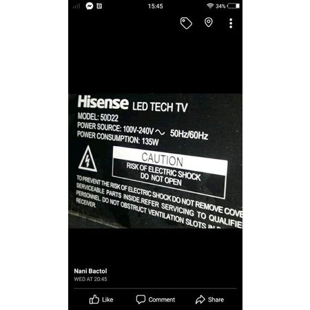 Backlight Set 50inch Hisense 50d22 Original Genuine fitted11strip ...