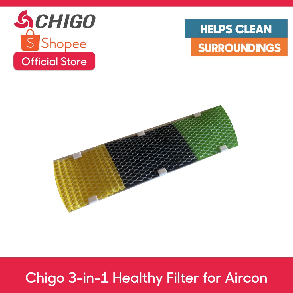 CHIGO 3-in-1 Healthy Aircon Filter (Cold Catalyst Filter, Silver Ion ...