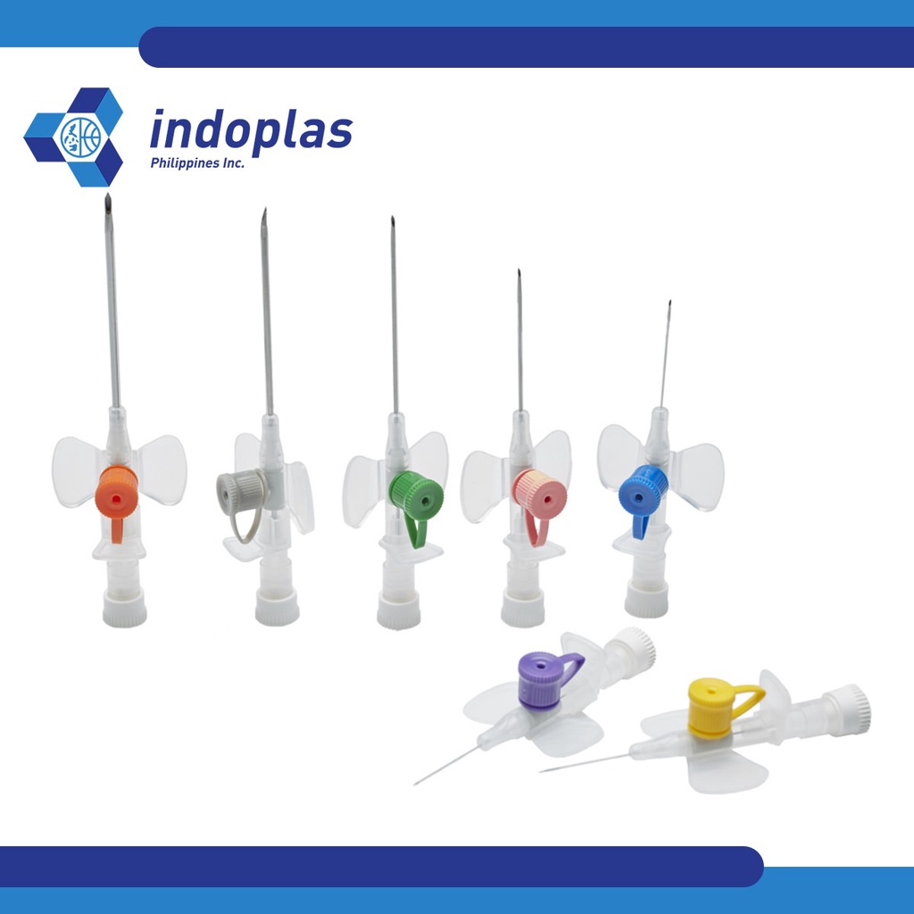 Indoplas 20G I. V. Cannula with Wings and Injection Port Box of 100 ...