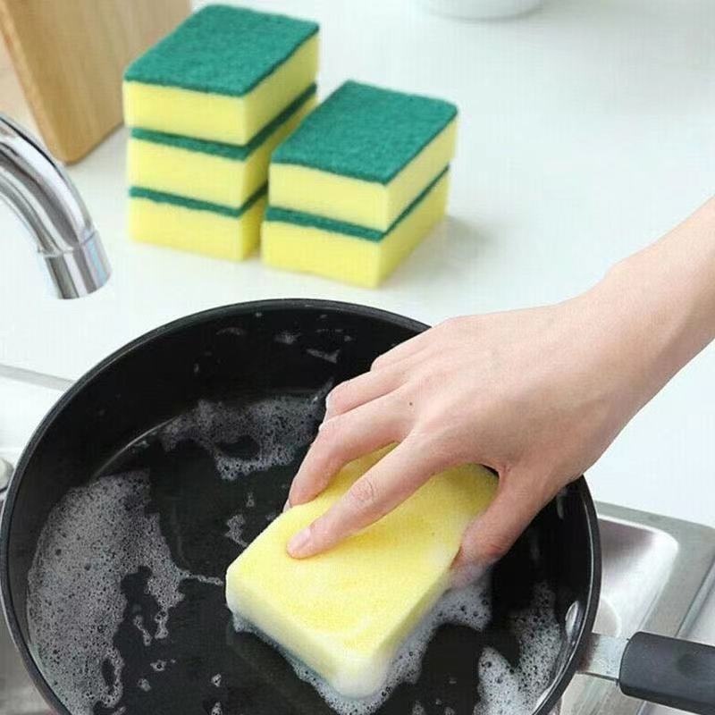 5Pcs Sponge Scourer Multipurpose Cleaning Scrub Kitchen Dish Scrubber ...