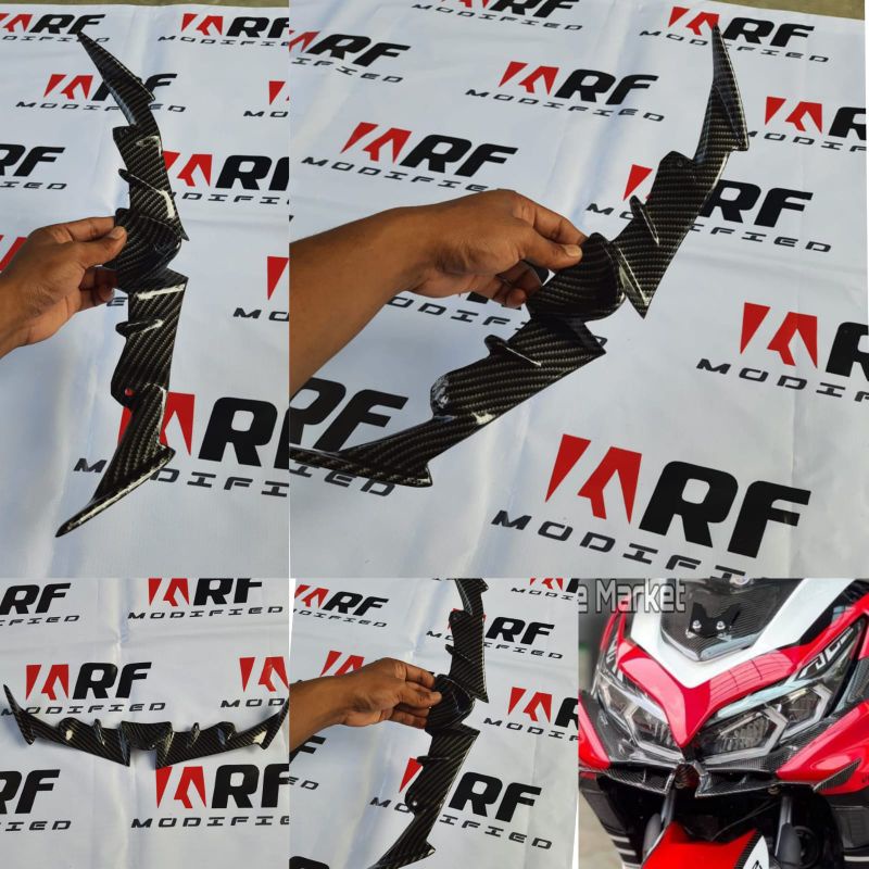 Winglet Aerox 155 Connected Model v2 Carbon | Shopee Philippines