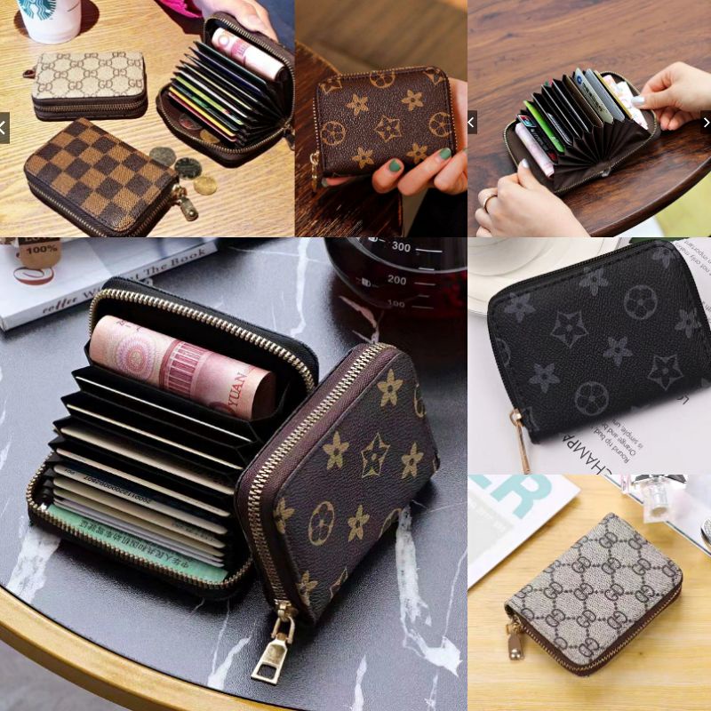 Credit Card Wallet Card Holder Wallet Women Men atm ID Card Case Coin ...