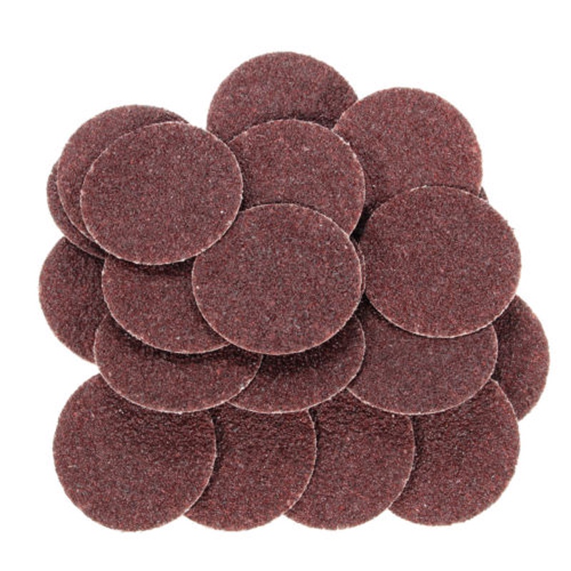 25 PCS 2'' 36 Grit Roll Lock Coarse Sanding Roloc Disc R-Type Abrasive ...