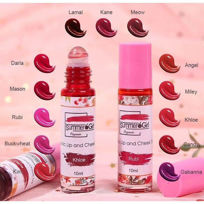 Philippines number no.1 Summer Girl Organic Lip and Cheek Tint 10ml ...