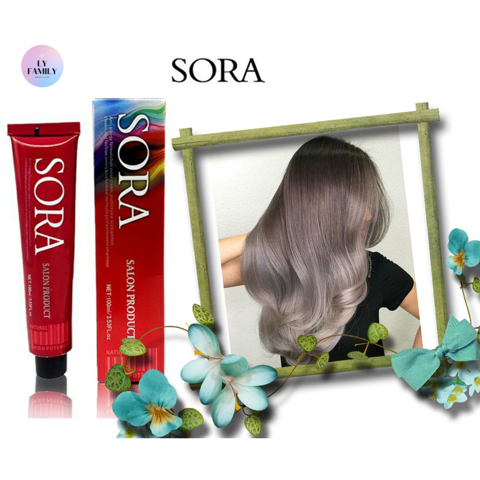 Silver Ash 9/91 Hair Dye Color Sora Hair Color Dye | Shopee Philippines