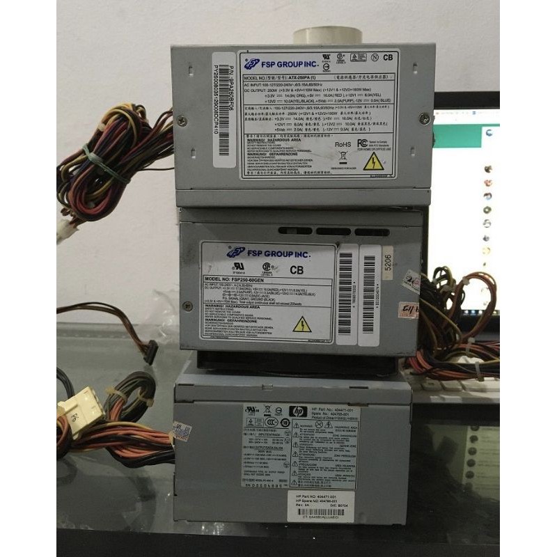 POWER SUPPLY / PSU 24 PIN POWER BUILTUP BRANDED STANDARD SIZE | Shopee ...