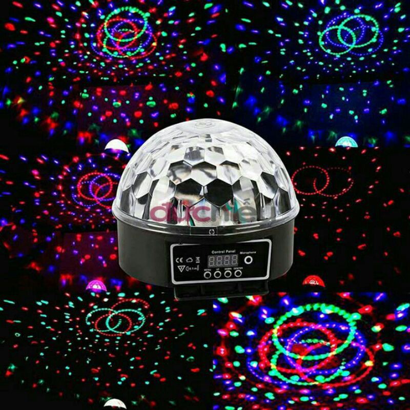 Multi-Color rotating LED light with music and control | Shopee Philippines